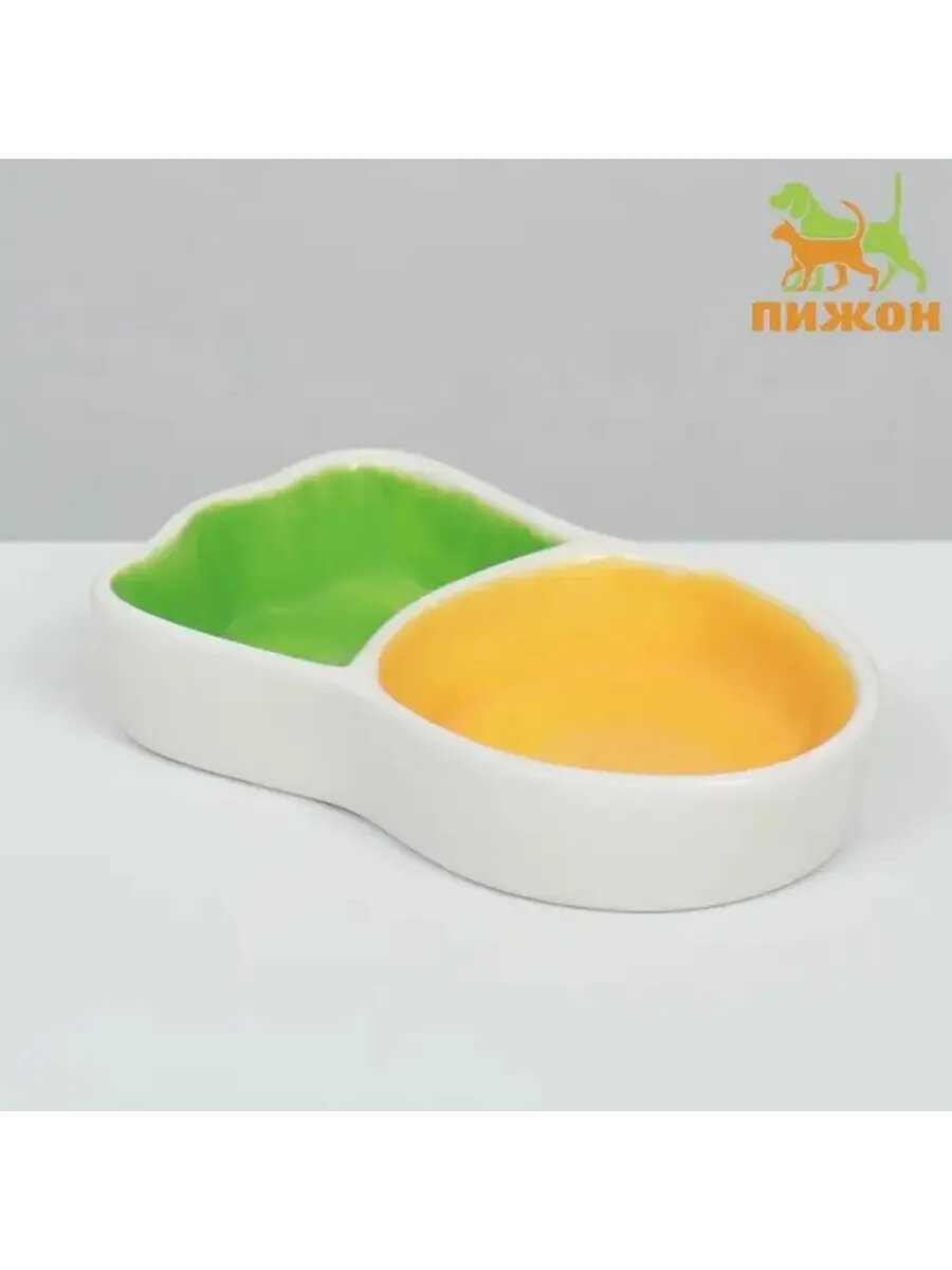 Удобная керамическая миска для мелких животных