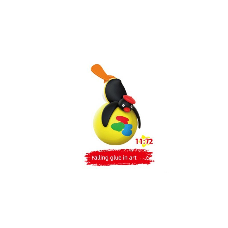 Оригинальная серия милых фигурок-пингвинов Pingu в шариках (Blind Box) – милая мультяшная игрушка-антистресс, украшение