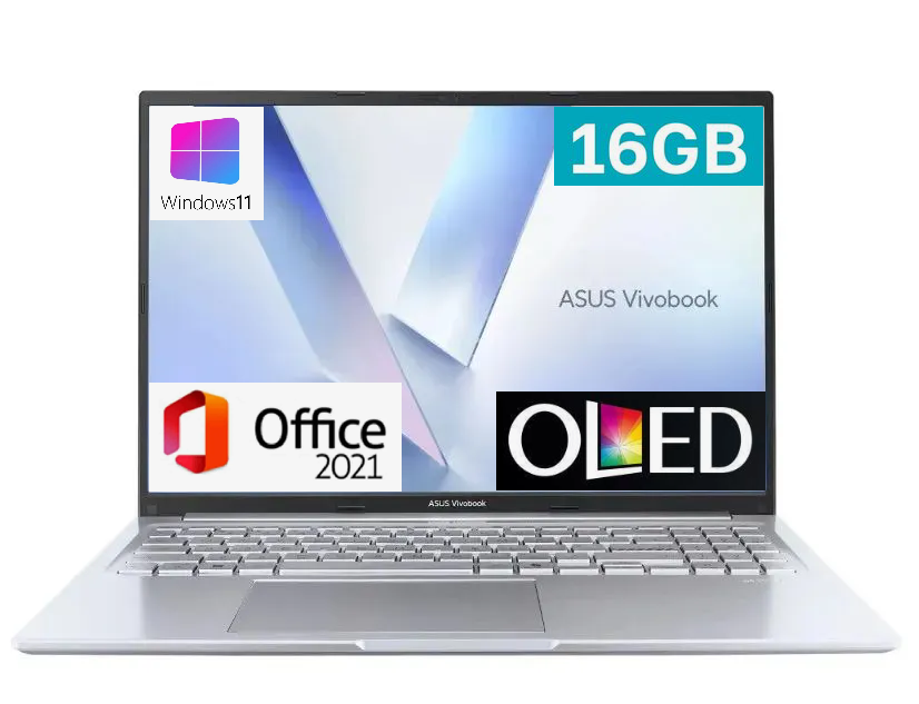 Ноутбук ASUS 16" 1920x1200, OLED, Ryzen 7 170 (8 ядер до 4.7ггц) , RAM 16 ГБ, SSD 512 ГБ, Win 11 PRO+Office, рус. клав.