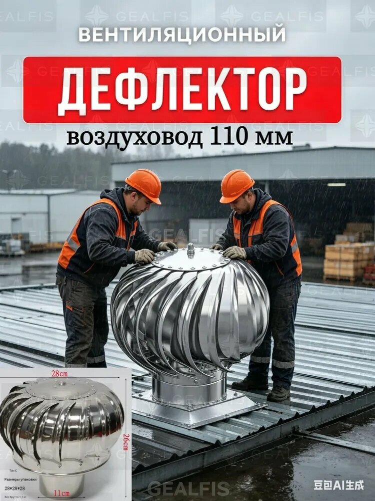 Ветровая турбина для вентиляции, воздуховод 110 мм из нержавеющей стали, кровельный вентилятор вытяжка для чердака и крыши, защита от влаги и конденсата