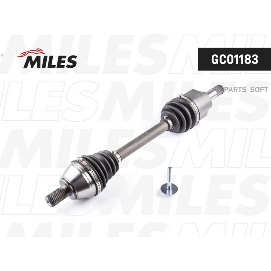 MILES GC01183 Привод в сборе Ford Focus II (04-12) C-Max (07-10) 2.0 4AT лев. ()
