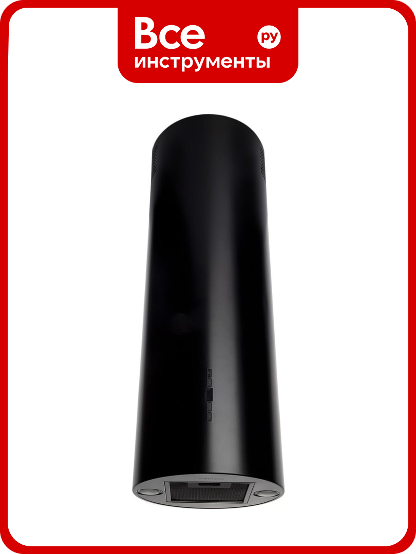 Вытяжка Konigin Trinity Black, управления электронное, островная, 800 м3/ч, 185 Вт