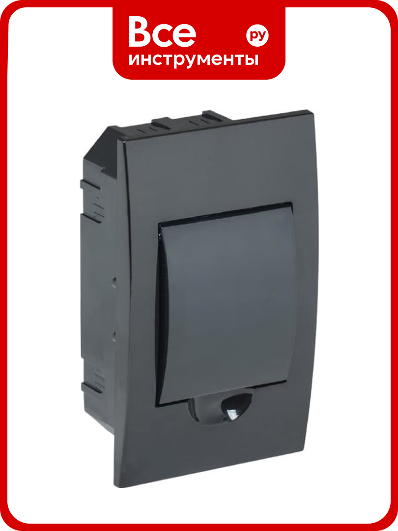 Корпус IEK KREPTA 3 ЩРВ-П-4 IP41, черный, пластиковый MKP12-V-04-41-K02