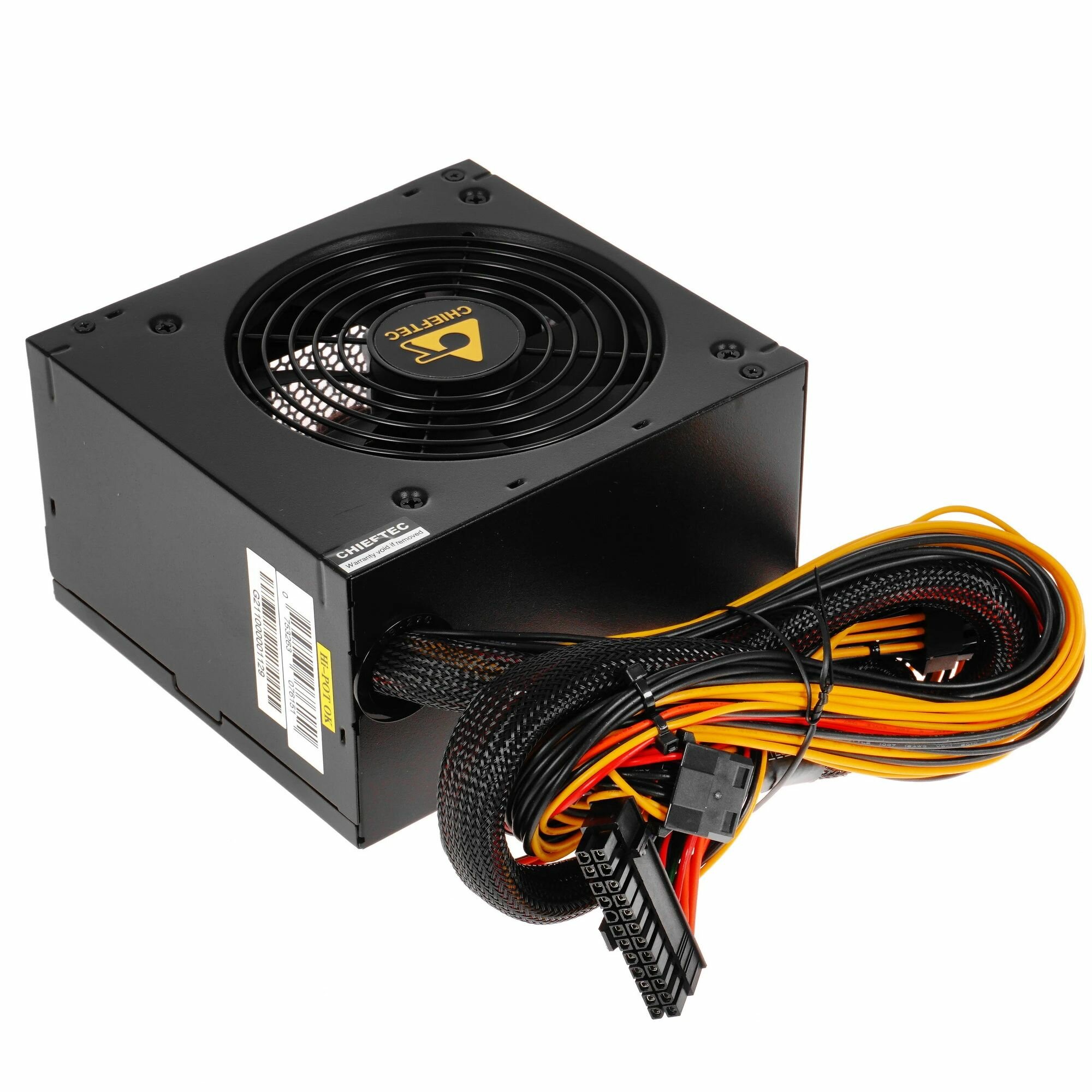 Блок питания Chieftec CORE 500W BULK 80 Plus Gold (BBS-500S-BULK) черный - ATX 20+4 пин, 4 pin + 4 pin CPU, 4 SATA, 1 x 6+2 pin PCI-E