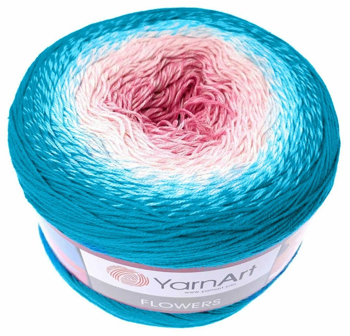 Пряжа для вязания Yarnart Flowers, цвет 294, моток 250г, 1000м, 1шт/упак