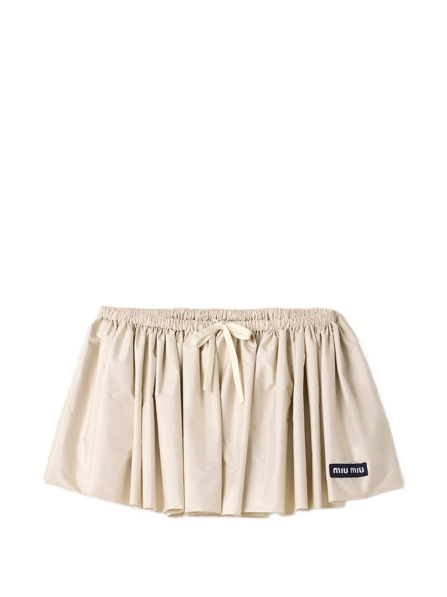 Юбка Technical pongé miniskirt