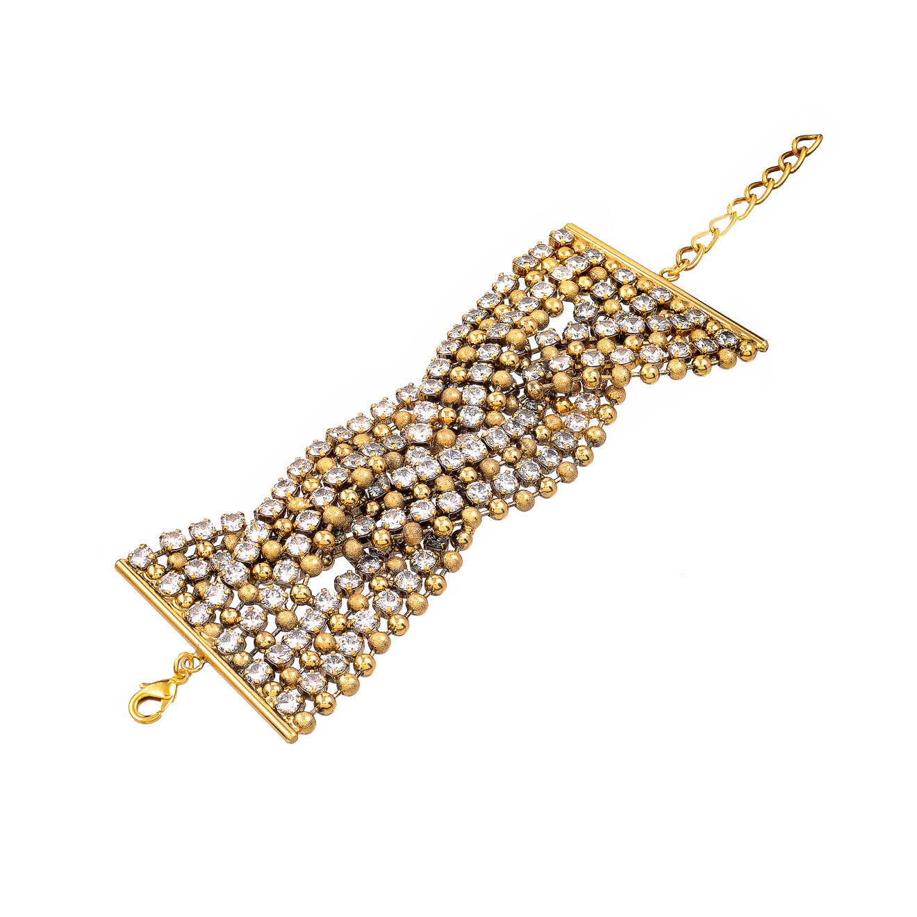 Браслет-цепочка, кристаллы Swarovski
