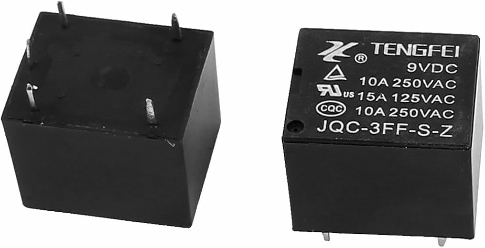 1шт. Реле JQC-3FF-S-Z-9VDC, 5 контактов