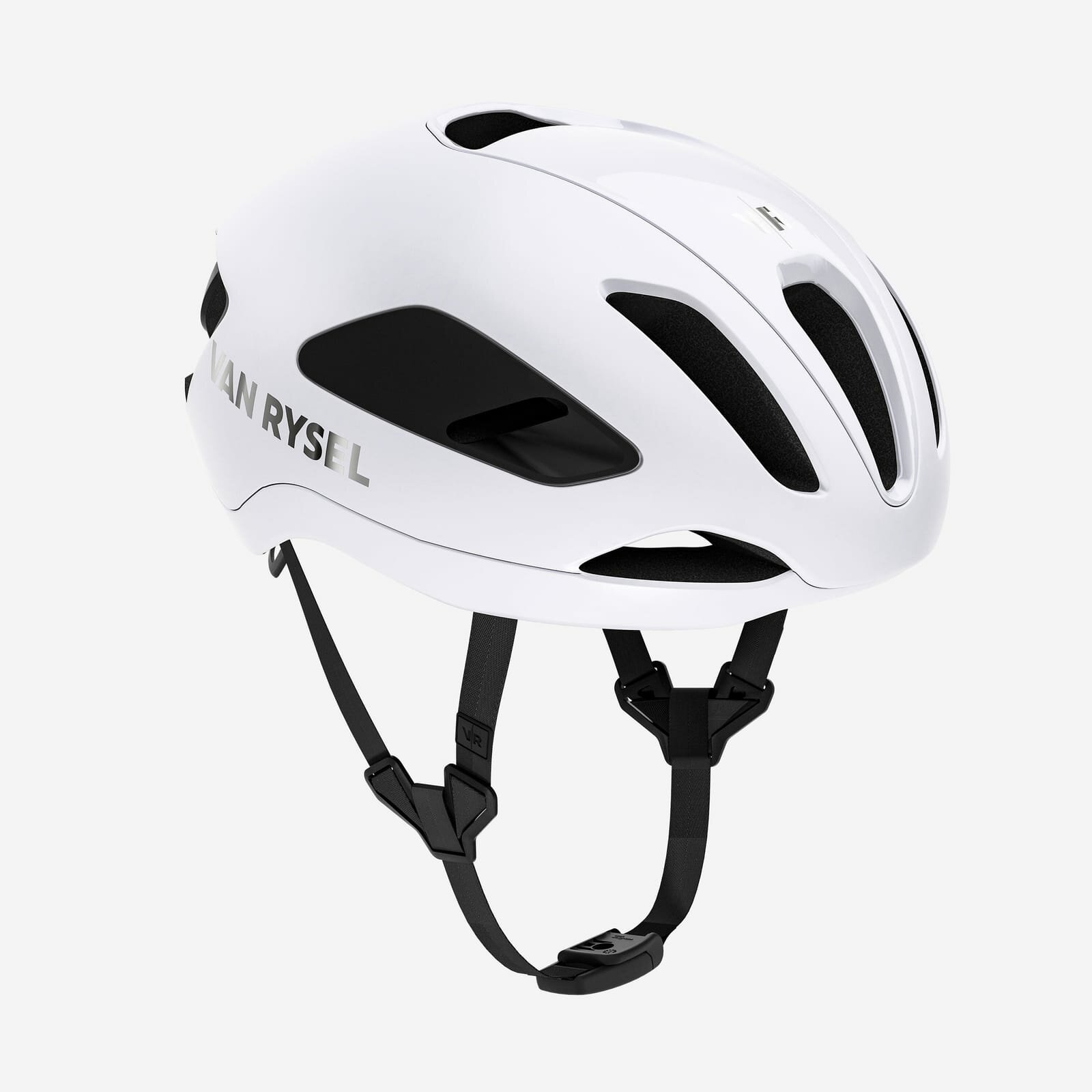 DECATHLON шлем защитный Decathlon Van Rysel Aero RCR-F MIPS, ультрабелый/черный, размер L
