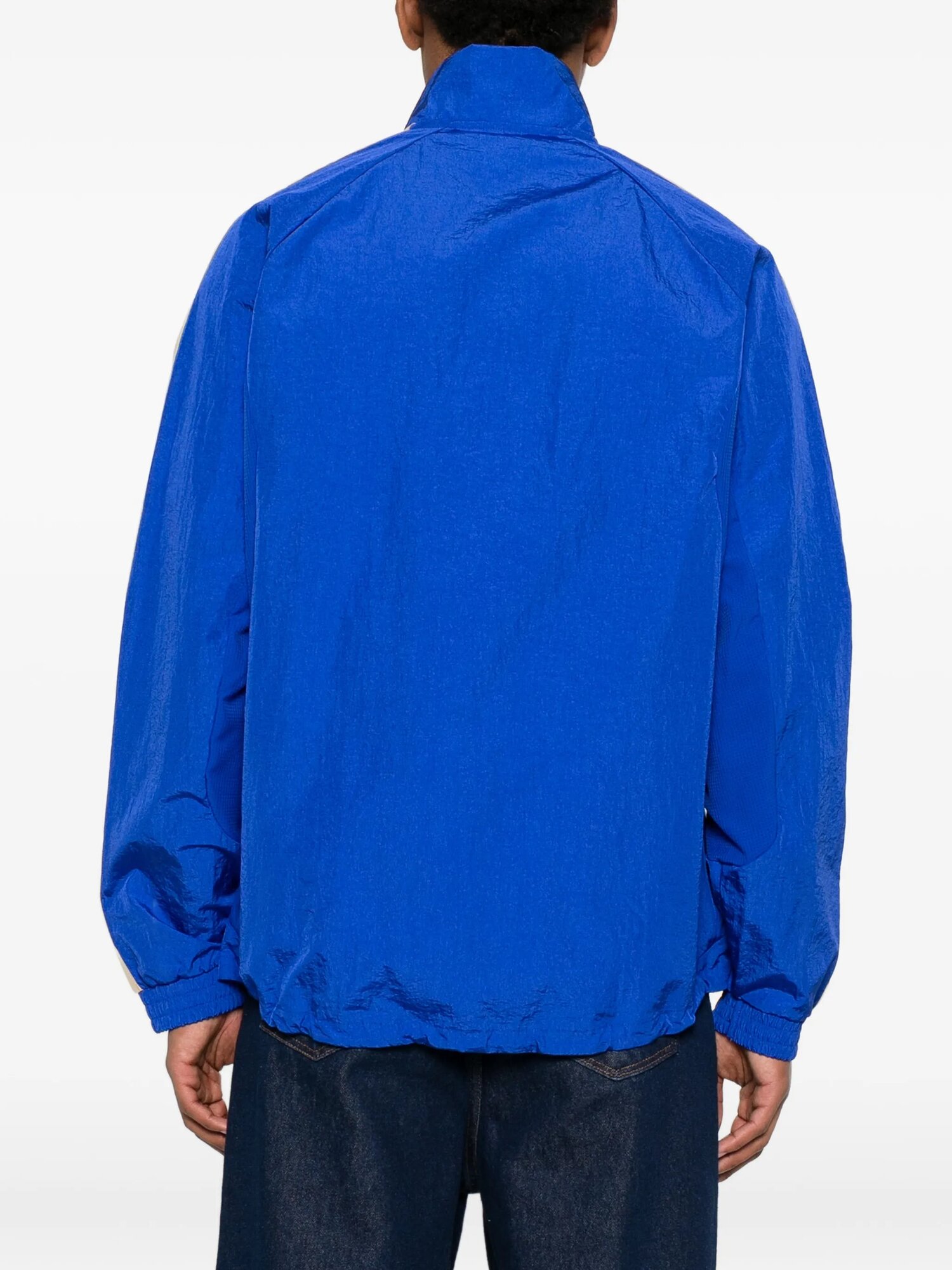 Куртка adidas Logo-print striped jacket, размер 52 GER, blue — фото 1