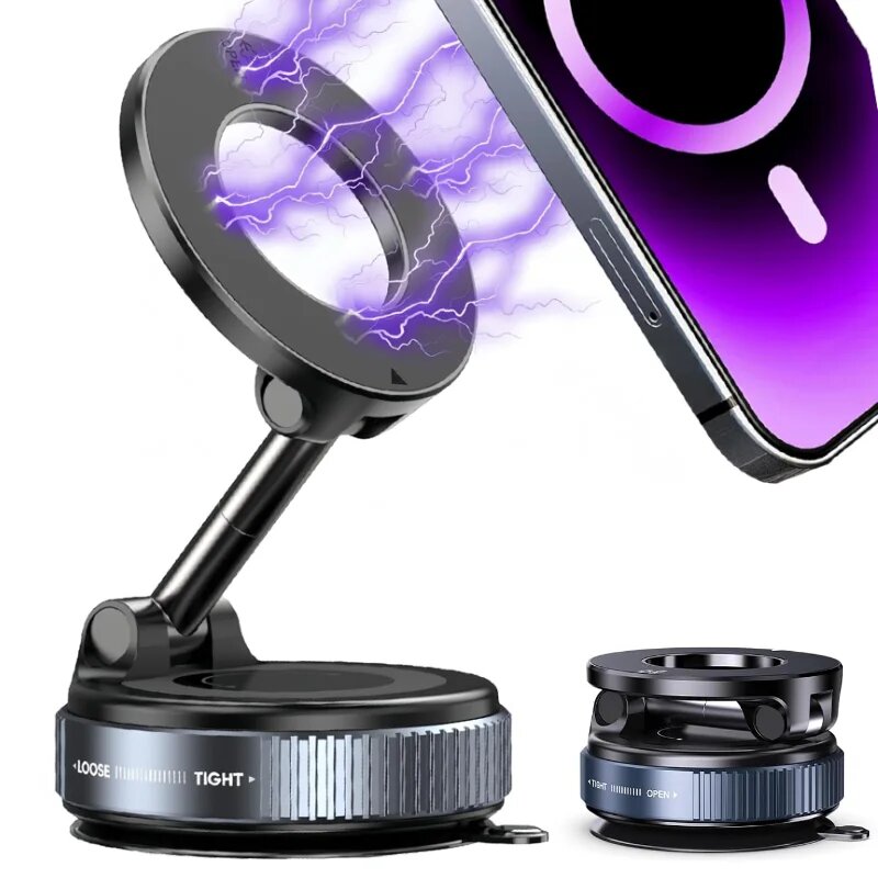 Магнитный держатель телефона в авто, Black Bracket-3 Ring