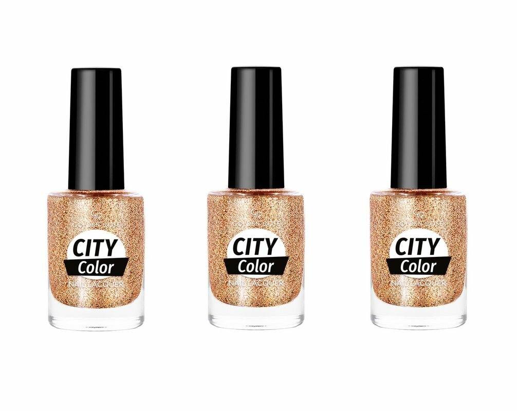 Golden Rose Лак для ногтей City Color, тон 107, 3 шт