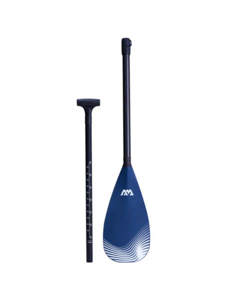 Весло Aqua Marina CP-1 (B0304618) синий, для каяка или каноэ, фибергласс, двухсекционное, регулируемое, 115-145 см