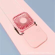 Портативный складной мини-вентилятор для шеи Розовый, B pink