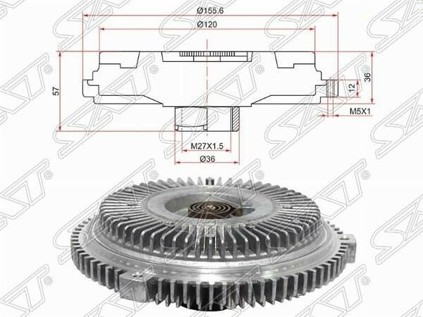 Вискомуфта SAT ST-A1122000122 Mercedes-Benz C-Class 93-01 / E-Class 95-03