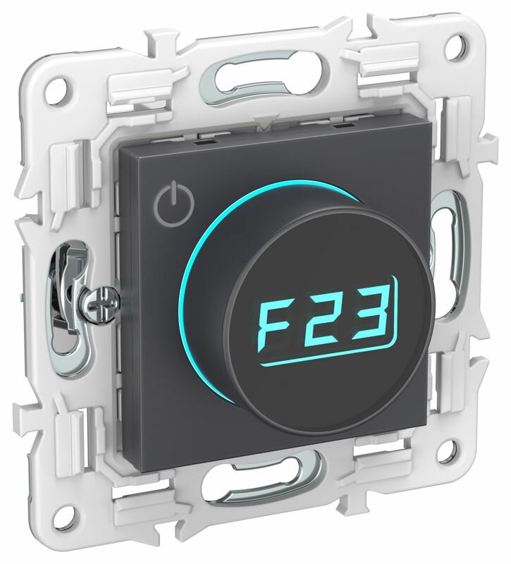 Термостат электронный SKANDY SK-T01G с индикацией графит IEK SK-RT11-K53