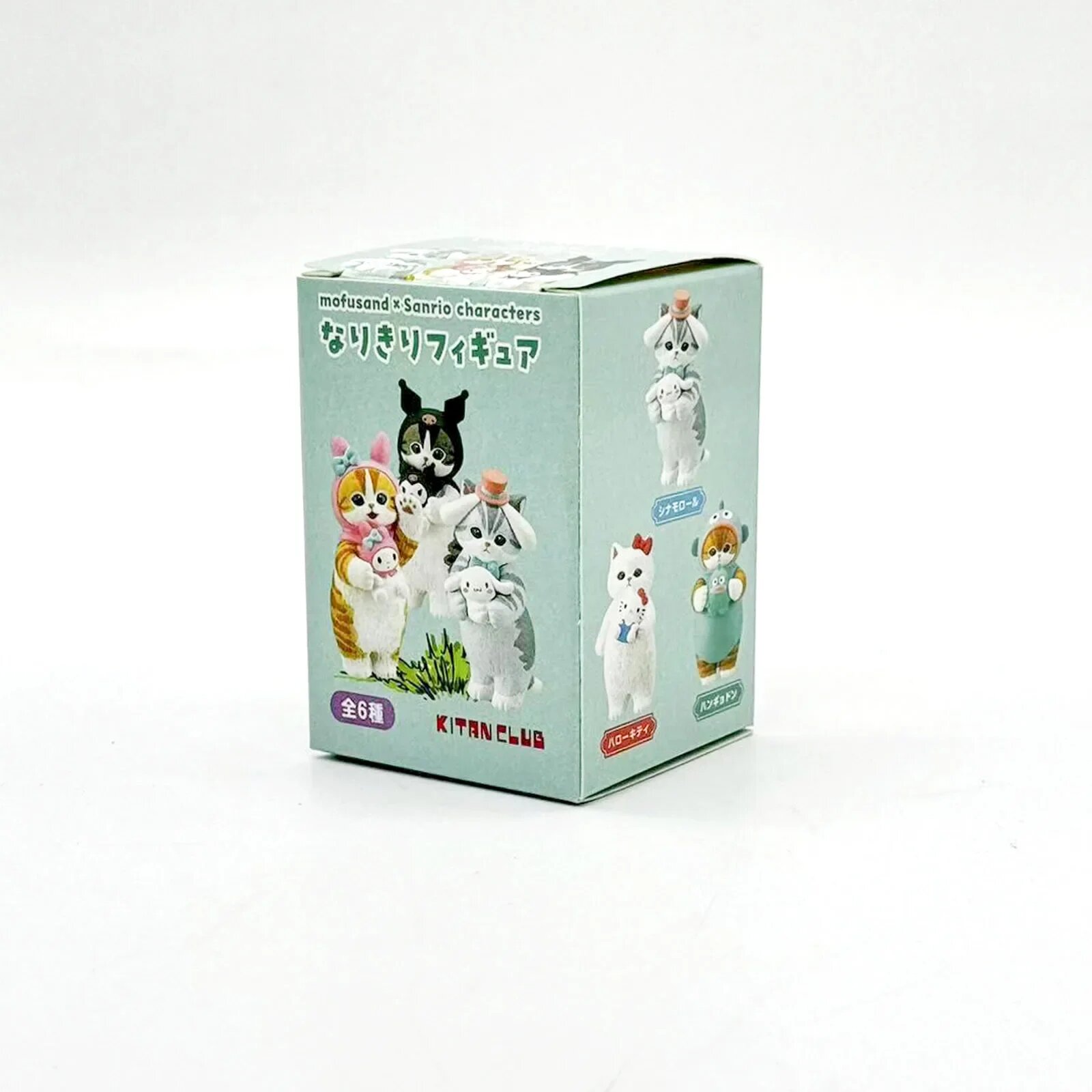 MINISO Набор кукол Mofusand Cats, одетых как персонажи Sanrio, милая кукла, кукла-сюрприз в коробке, Melody Kuromi, Cinnamoroll, Hello Kitty, украшения для автомобиля,