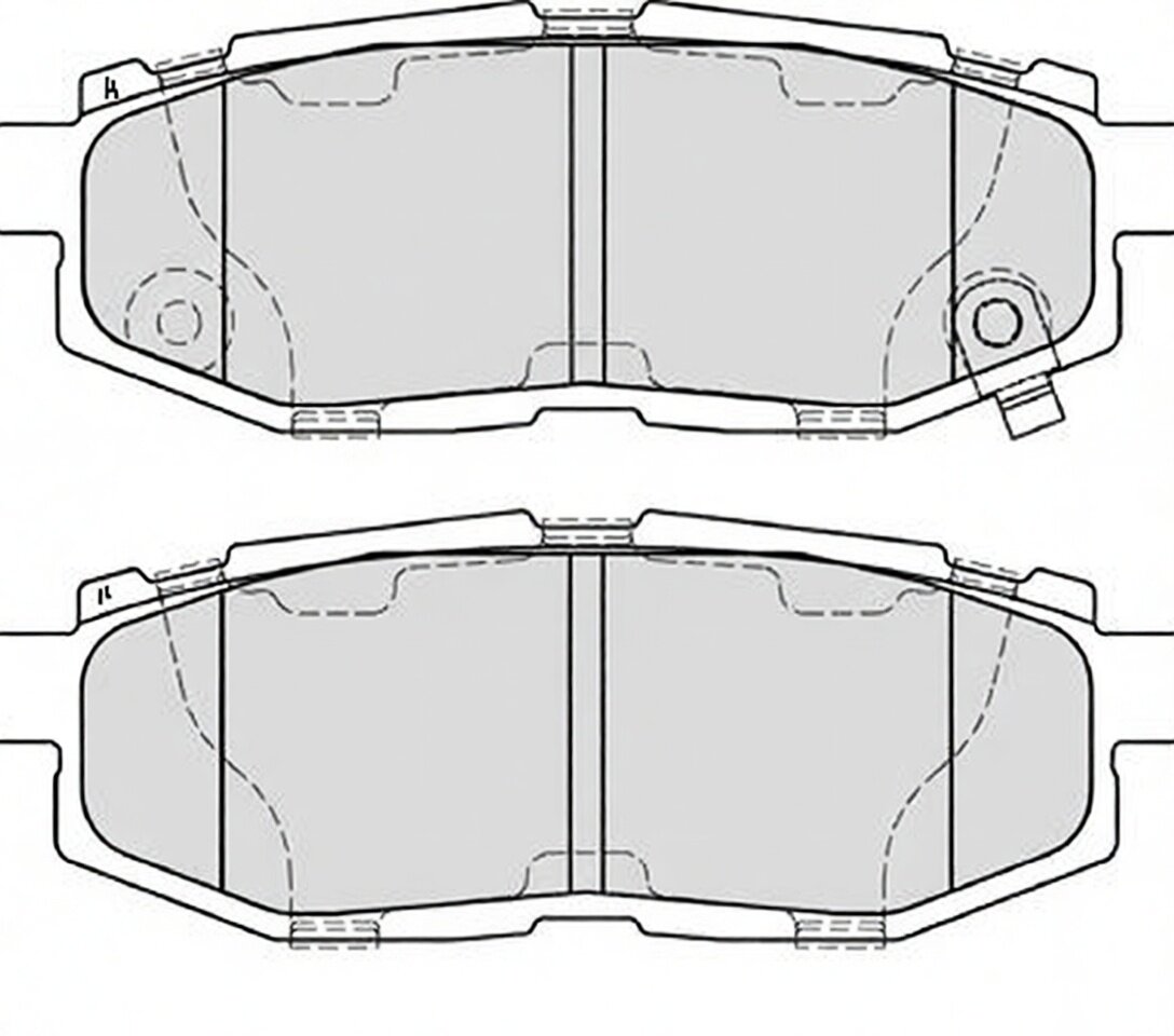 Колодки тормозные дисковые SUBARU TRIBECA 3.6 2007 PN7803 NiBK арт. PN7803