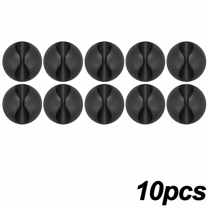 10x Черные зажимы для кабелей