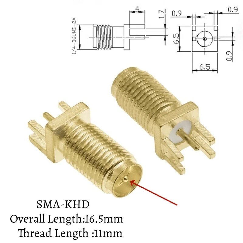 SMA-KHD разъем для антенн, Цвет: size 4, 16.5 мм
