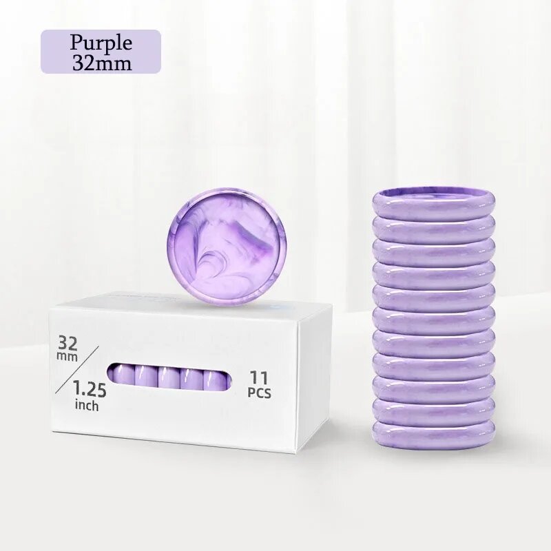 Диски для переплета LZN пластиковые 11 шт. 24/28/32/38 мм Purple 32mm