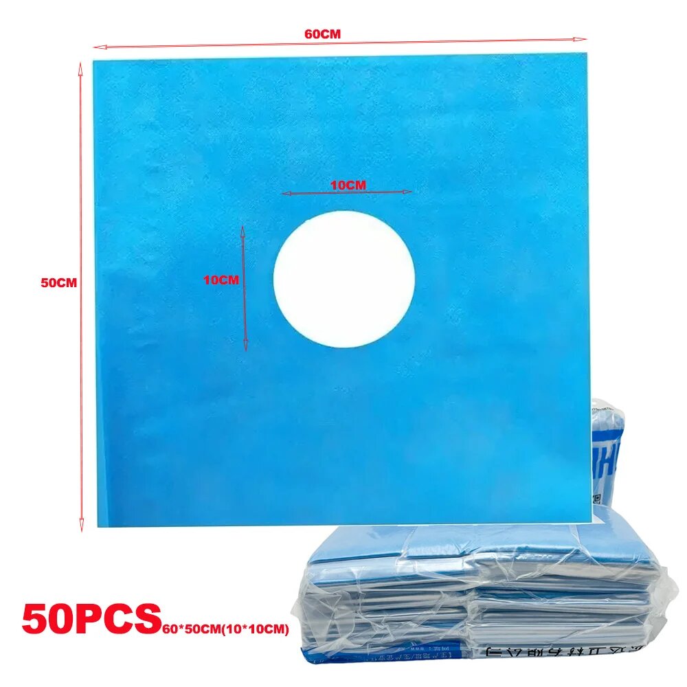 50 шт. одноразовые шторы стоматологические синие 60x50 см