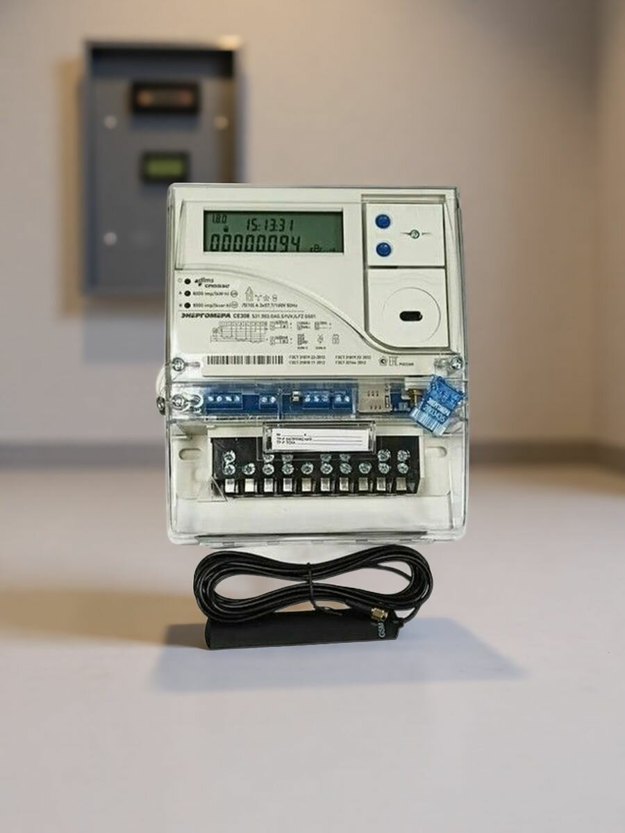 Счетчик электрической энергии CE308 S31.543. OAG. SYUVJLFZ GS01 SPDs с модулем GSM передача данных 2G