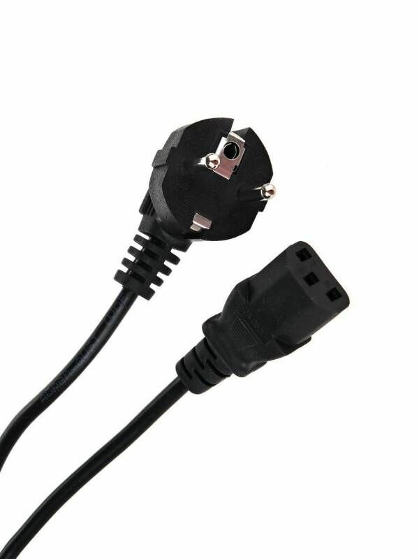 Кабель для блока питания пк VCOM, 220V, 1.8м, ACE021-1.8M_274402