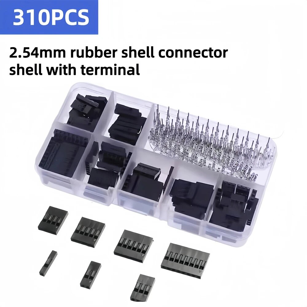 Комплект разъемов XH2.54 2p 3p 4p 5pin 6pin
