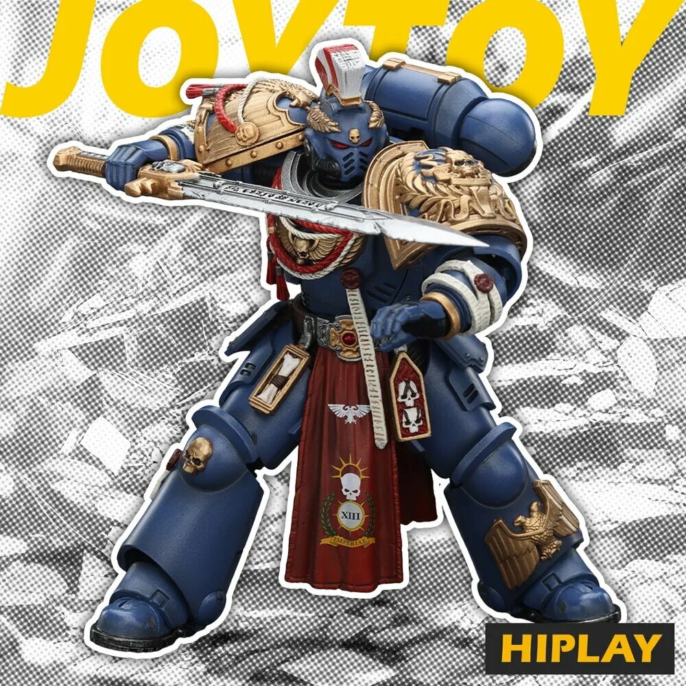 HIPLAY JOYTOY Warhammer 40K Space Marines 2 Ультрамарины Relic Primus Armour with Plasma Pistol and Combat Blade JT02816 1/18