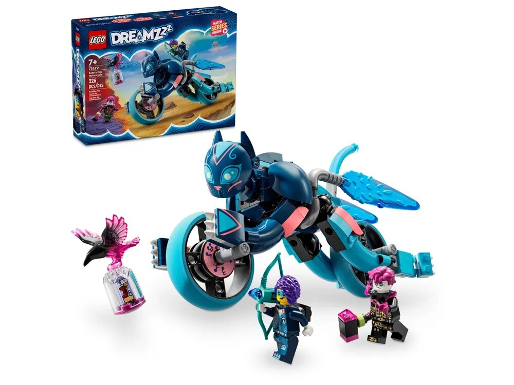Лего DREAMZzz серия, LEGO 71479 Мотоцикл Зои-кошки, lego конструктор для мальчика, лего для девочек