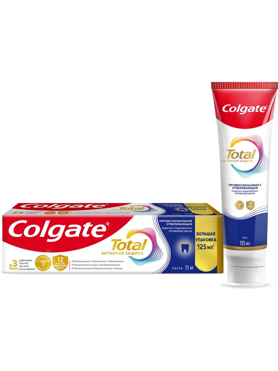 Зубная паста COLGATE Total 12 Профессиональная отбеливающая