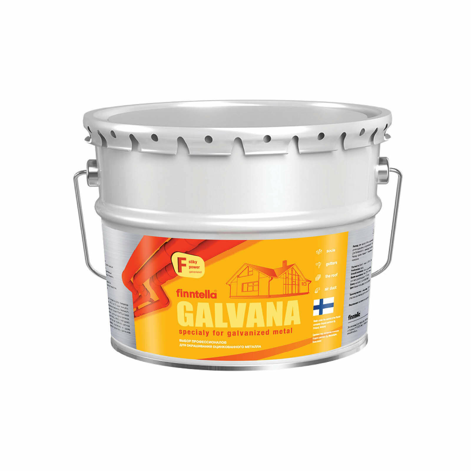 Краска GALVANA FINNTELLA, теплый бежевый, цвет RANTA, 9л