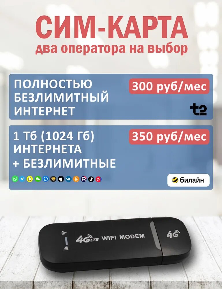 Модем wifi с сим картой — фото 1
