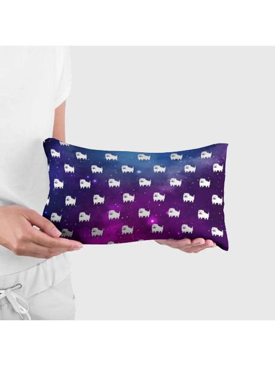 Undertale dogs pattern space Подушка — фото 1