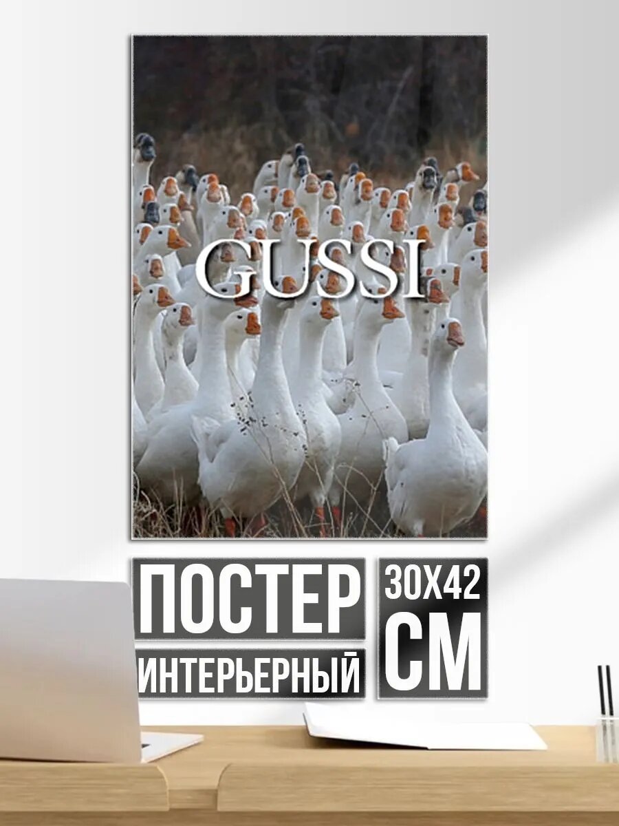 Постер на стену Стая гусей - Gussi
