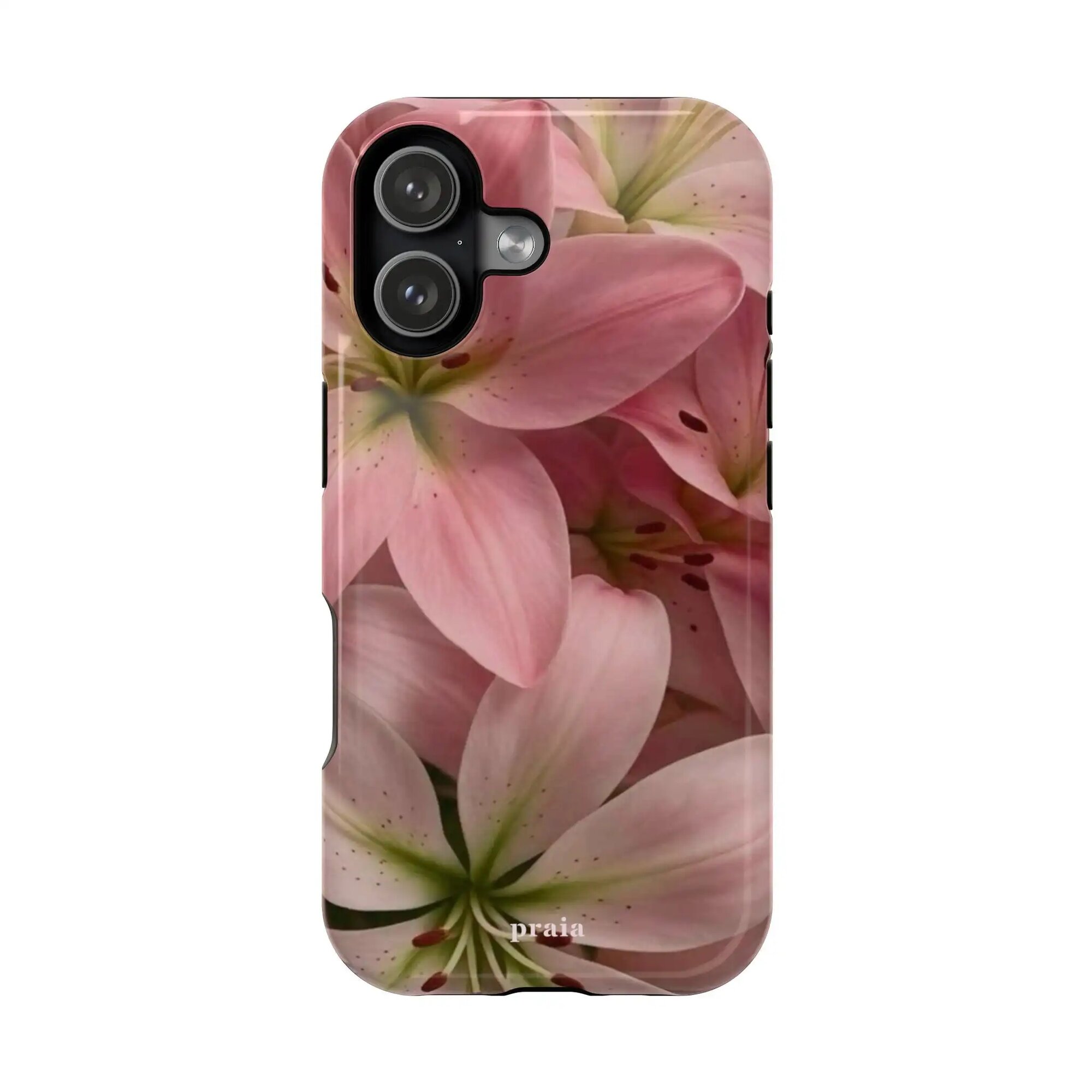 Роскошный чехол Clmj Blush Lily для iPhone 17, 17e, 16e, 16, 15, 14, 13, 12, 11, X, iPhone 17 Promax