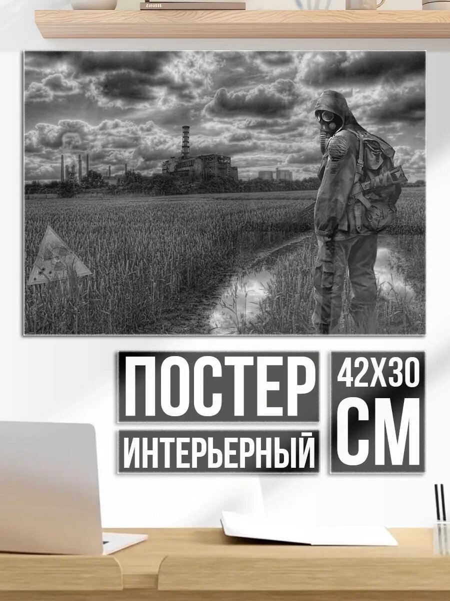 Плакат постер Одинокий сталкер