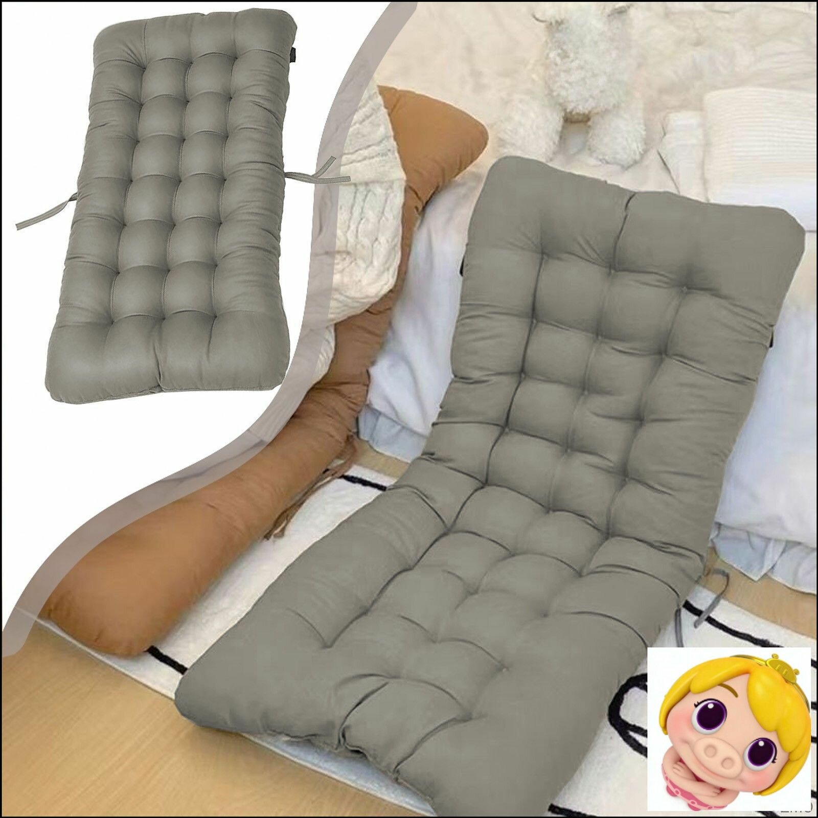 Подушка на стул 019d82da93e072da93a58d38f50fd244 35x70 см