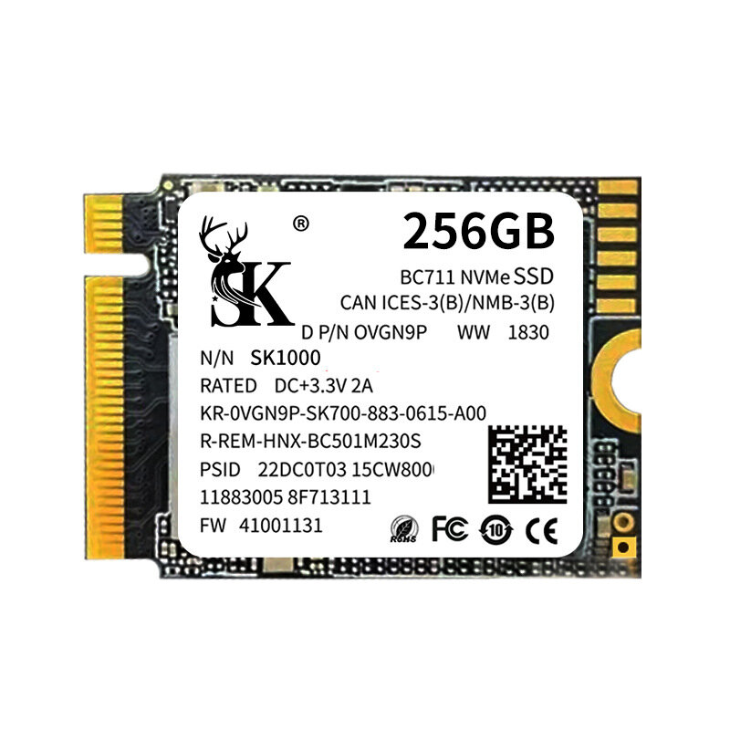 Английский 2230 SSD NVME 128ГБ 256ГБ 512ГБ Универсальный для ноутбуков, игровых ПК, ноутбуков с интерфейсом PCIE