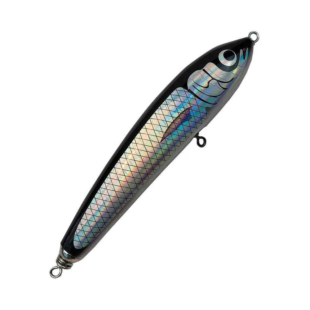 Gamma Carpenter Wood Floating Popper, черный
