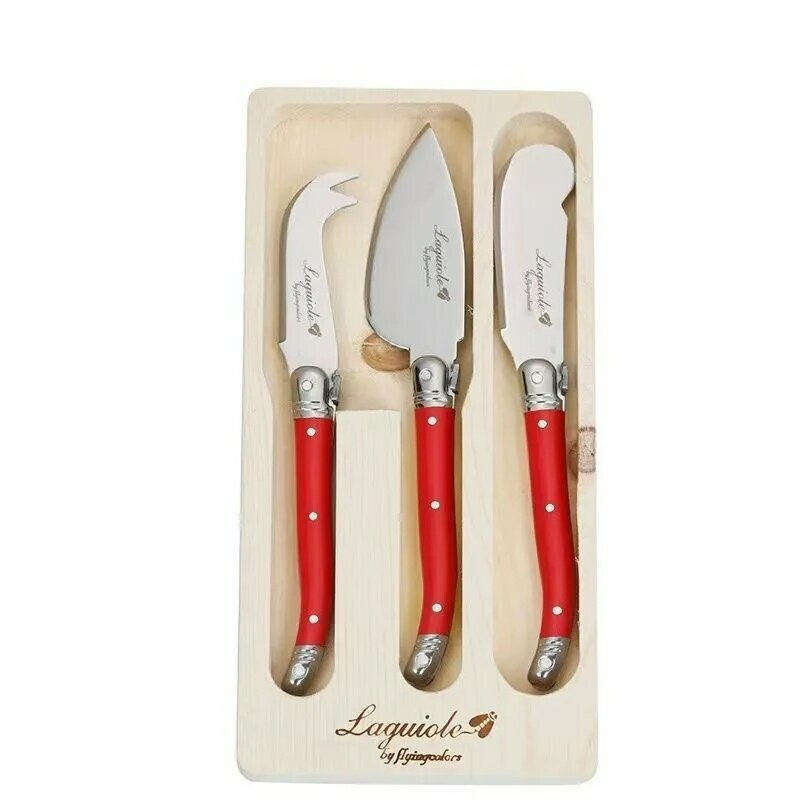 Laguiole Нож для масла 3 предм. красный