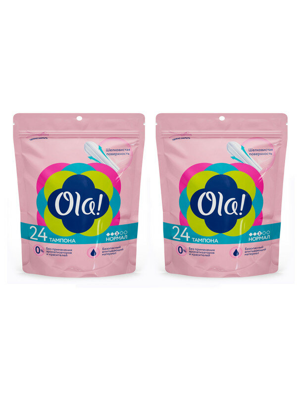 Ola Тампоны Normal, 24 шт в уп, 2 уп