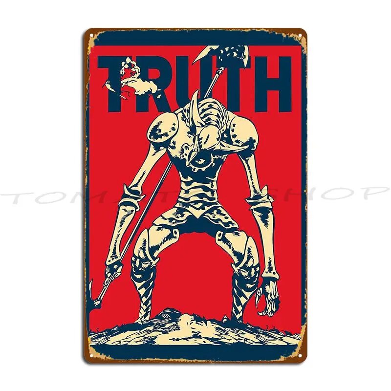 Металлическая табличка Zeldris Melascula The Faith Galand The Truth Monspeet The 15x20cm, B04940