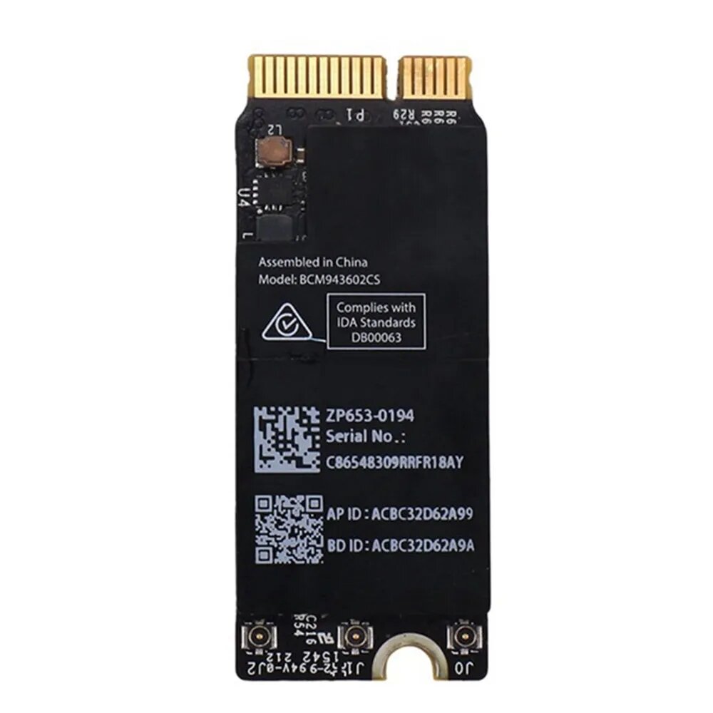 Беспроводная карта Карта аэропорта Wi-Fi Bcm943602CS для Macbook Pro Retina 13 дюймов 15 A1398 A1502 2015 г.