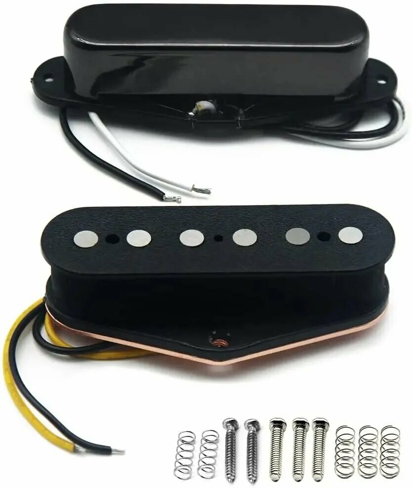Звукосниматель Alnico 5 Tele Bridge с грифом (черный) для Fender Telecaster