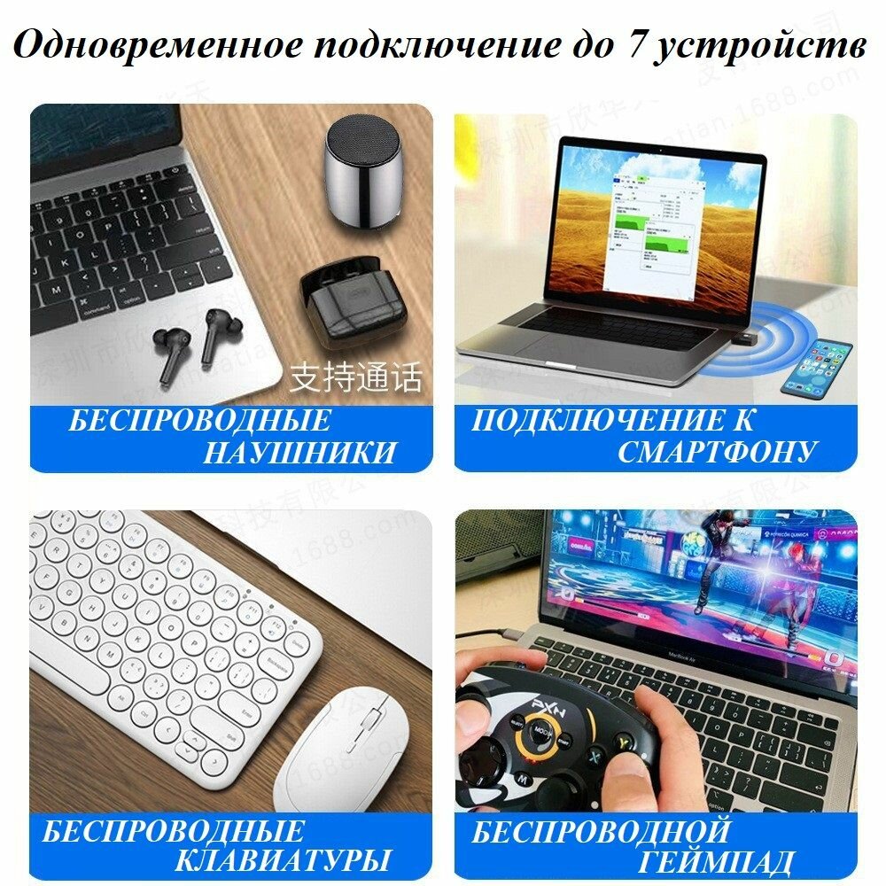 Bluetooth адаптер для ПК, версия 5.4 — фото 1