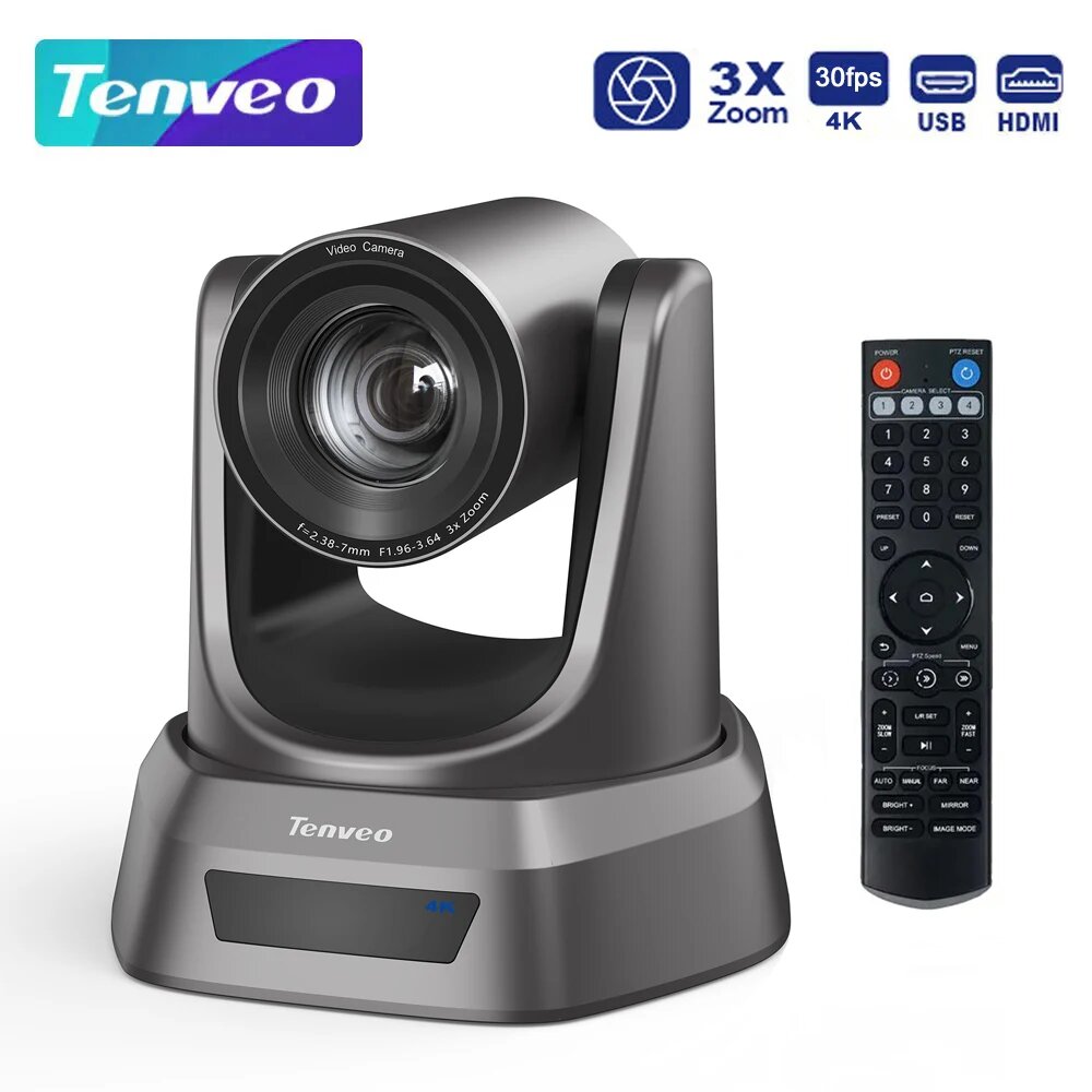 Камера для конференц-зала с оптическим зумом 20X/12X/3X USB3.0 HDMI PTZ-камера 1080P 60FPS для видеоконференций и прямой трансляции в церкви