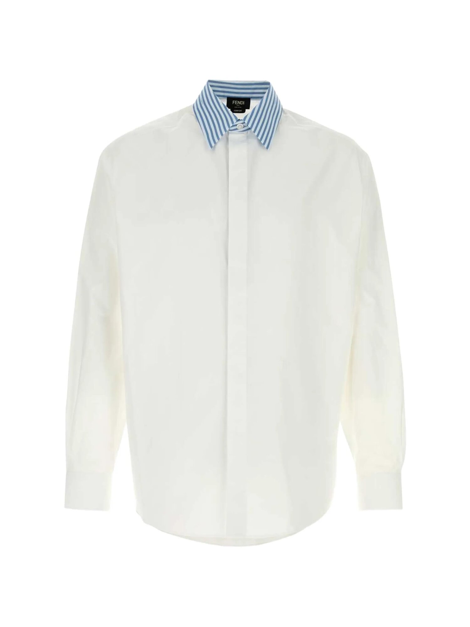 Рубашка Striped-collar long-sleeve shirt