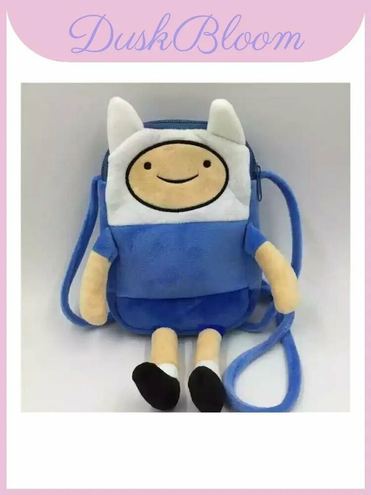 Рюкзак adventure backpack time bmo bag plush toys shoulder book beemo kids, finn